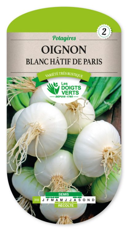 Sachet Oignon blanc hâtif de Paris | Monts Jardin